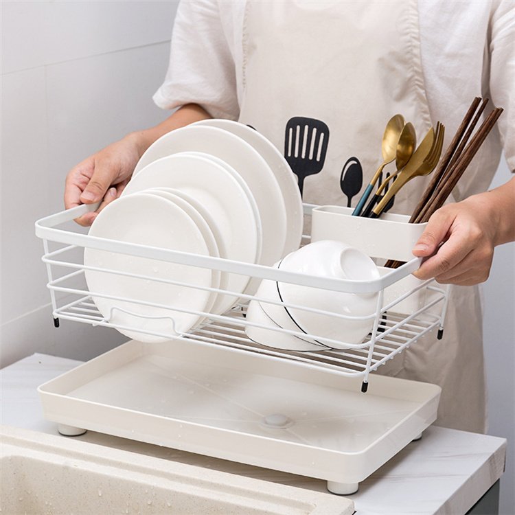 Wholesale Hot Sale 1 layer dish rack with tray from supplier