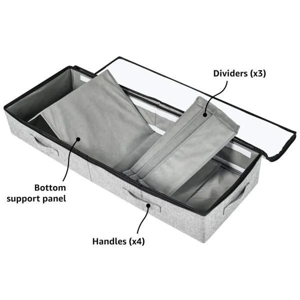 4 Handles Under Bed Clothing Storage