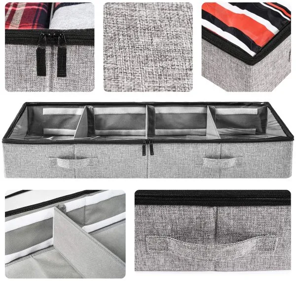 4 Handles Under Bed Clothing Storage