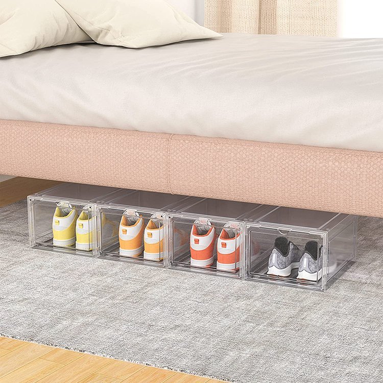 Wholesale stackable clear shoe storage box Dowell