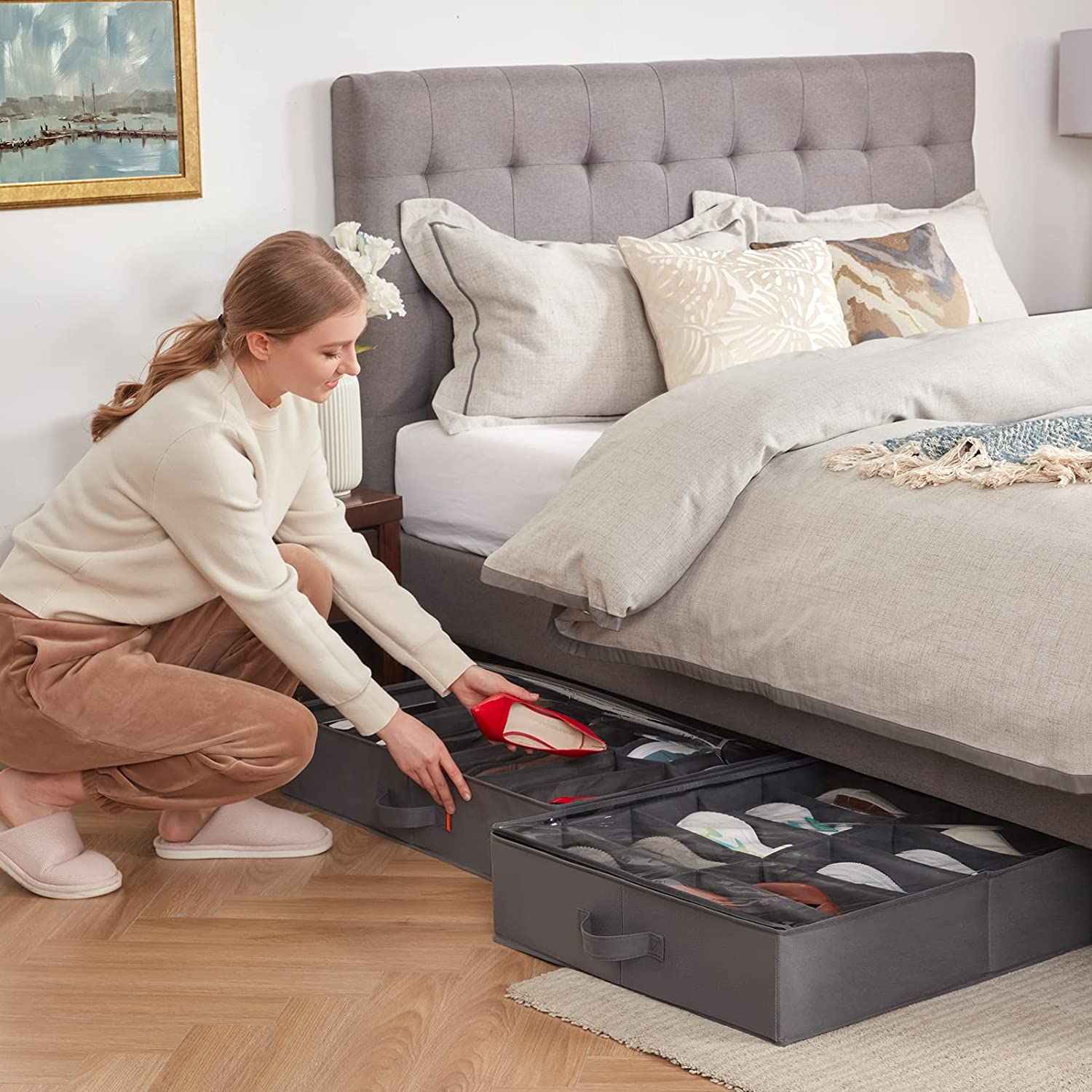 Wholesale Under Bed Shoe Storage Organizer Dowell